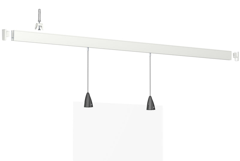 Lorsque que l'accrochage n'est pas possible, opter pour les cimaises ...