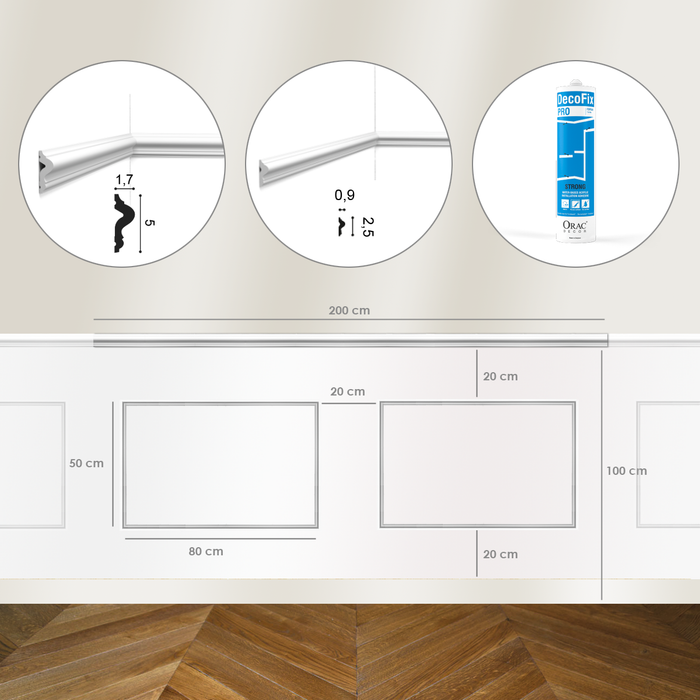 Kit DIY moulure Orac Facile à coller – Paris